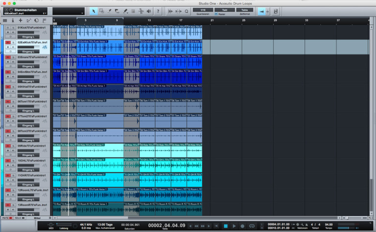 Test: Presonus Acoustic Drum Loops Pro – Multitrack › releasetime